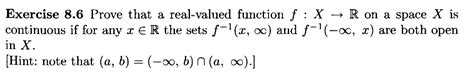 Solved Exercise Prove That A Real Valued Function F Chegg Com