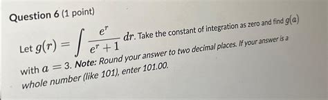 Solved Question Point Let G R Erer Dr Take The Chegg Com