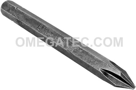 Apex X Phillips Insert Bits Hex Drive