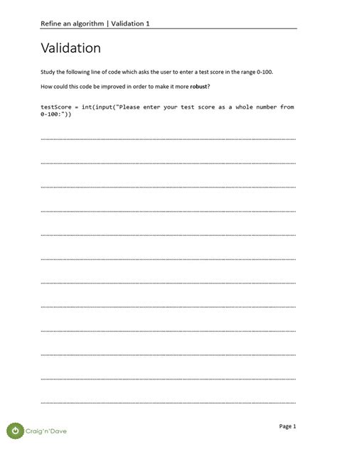 Validation Homework Pdf Computing Computer Engineering