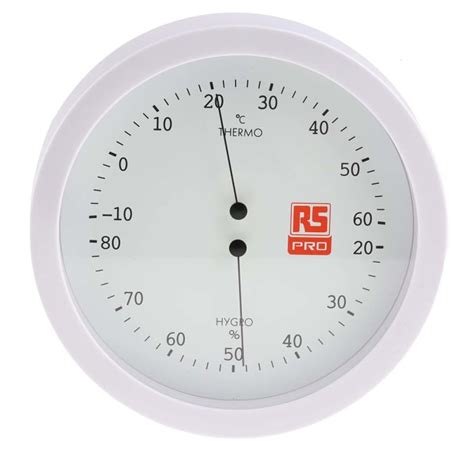 RS PRO RS PRO Analogue Hygrometer Max Temperature C Max Humidity RH RS