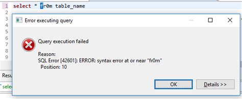 Show Error Position In Query Oracle And Postgres · Issue 3286 · Dbeaverdbeaver · Github