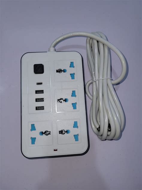 Extension Lead With Usb And C Sockets Stylo Electric Store