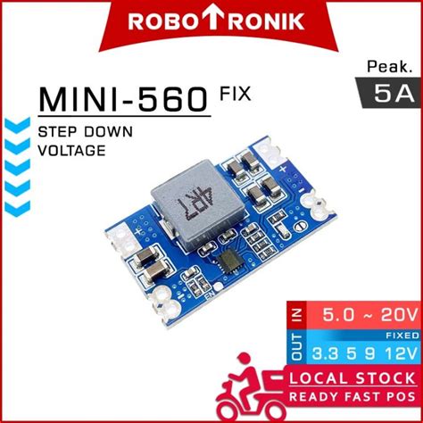 Dc Step Down Mini 560 Fixed 5amax Voltage Buck Converter 33v 5v 9v
