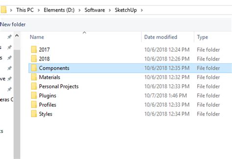 Importing Component Library From 2016 To 2017 Sketchup Sketchup
