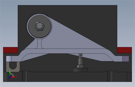 机油泵传动轴支架夹具 Solidworks 2018 模型图纸下载 懒石网