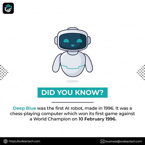 Didyouknow Deepblue Ai Artificialintelligence Robot Technology Xodeac