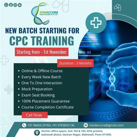 Medaccura Healthcare Institute On Linkedin Cpc Cpctraining Carrer