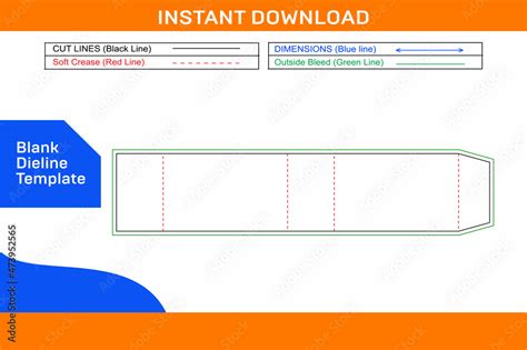 Packaging Sleeve Box Dieline Template And 3d Box Design Easily Editable And Resizeable Blank