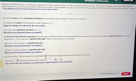 Solved Assume That Different Groups Of Couples Use A Chegg Com
