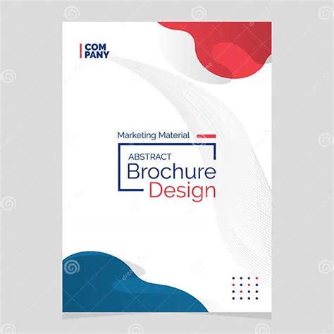 Abstract Brochure Design Liquid Shape Blob Design Element Stock Vector Illustration Of Layout