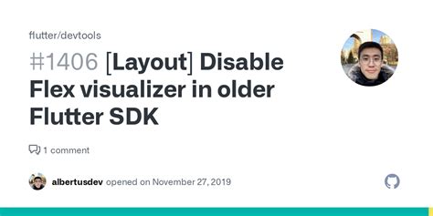 [layout] disable flex visualizer in older flutter sdk · issue 1406