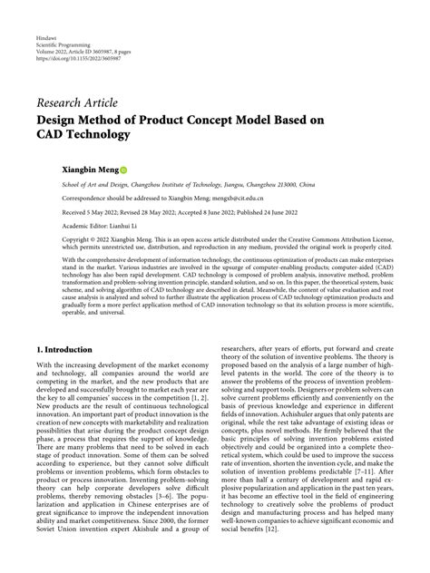 pdf design method of product concept model based on cad technology