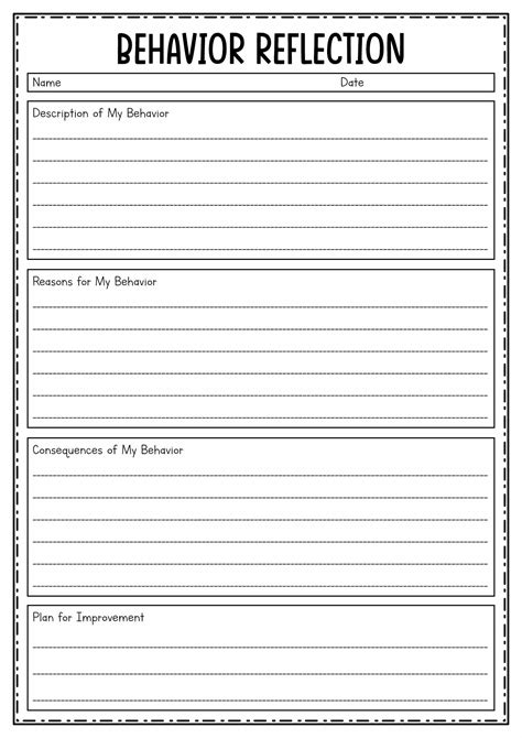 Best Images Of Think Sheet Behavior Worksheets Babe Behavior Think Sheet Behavior