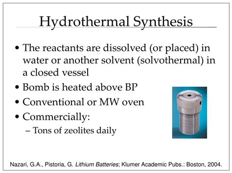 Ppt Hydrothermal Synthesis Of Nanomaterials Powerpoint Presentation