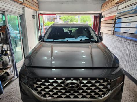 뉴 Tm 싼타페 앞유리 교체 비용은 얼마일까 블루핸즈에서 유리 교체 네이버 블로그