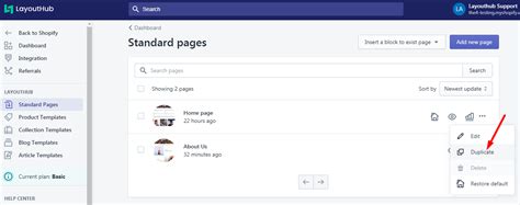 Duplicate A Layout Layouthub
