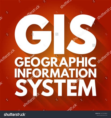 Gis Geographic Information System Type Database Stock Vector Royalty