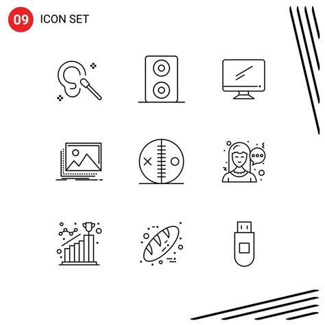 User Interface Pack Of 9 Basic Outlines Of Halloween Costume Imac Photo Landscape Editable