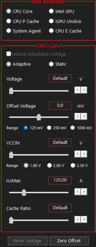Was Trying To Undervolt My Cpu And Gpu Due To Reaching Some High Temperatures 40 60 Idle 70 90