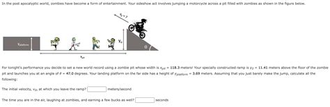 Solved Following The Initial Velocity V At Which You Chegg