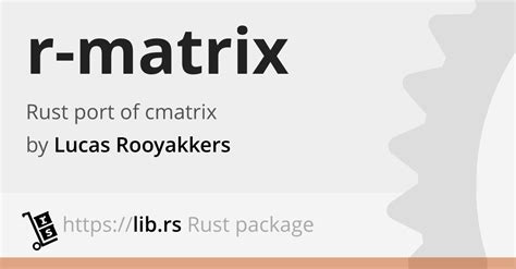 R Matrix — Rust 工具 Librs