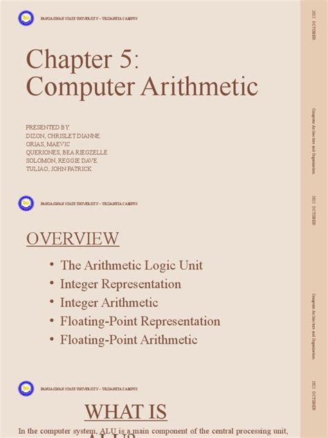 Chapter 5 Computer Arithmetic Pdf Subtraction Significant Figures