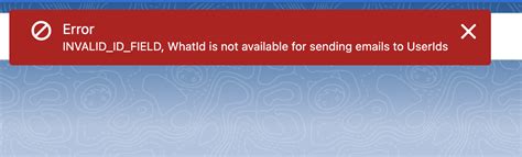 Invalididfield Whatid Is Not Available