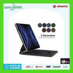 Promo GOOJODOQ Float Cantilever Keyboard Cover Magic Case For IPad Air Hitam Gen