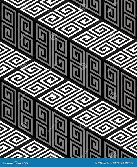 3d Zig Zag Stairs Op Art Vector Seamless Pattern Stock Vector Illustration Of Architecture