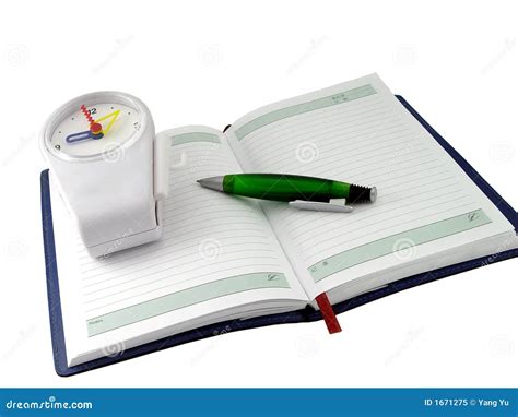 Notebook And Clock Stock Image Image Of Numbers Paper 1671275