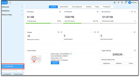 Exportimport A File In Helical Insight Helical Insight