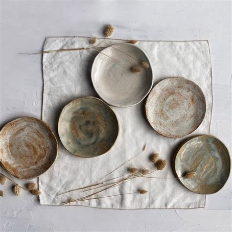 Rustic Ceramic Plates Etsy