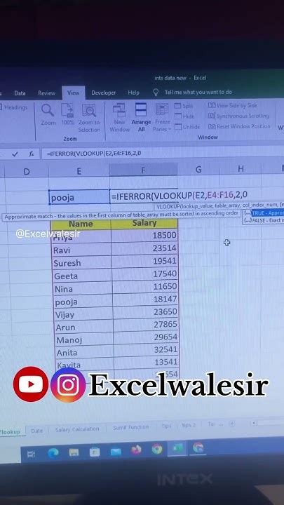 Find Sale In Excel Vlookup Formula Excelwalesir Exceltricks