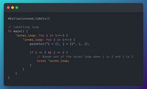How To Break Out Nested Loops In Rust Sannareddy Harsha Vardhan Posted On The Topic Linkedin