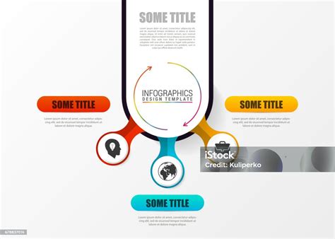 서클 인포 그래픽입니다 다이어그램에 대 한 템플릿입니다 벡터 일러스트 레이 션 3가지 개체에 대한 스톡 벡터 아트 및 기타 이미지 3가지 개체 개념 계획 Istock