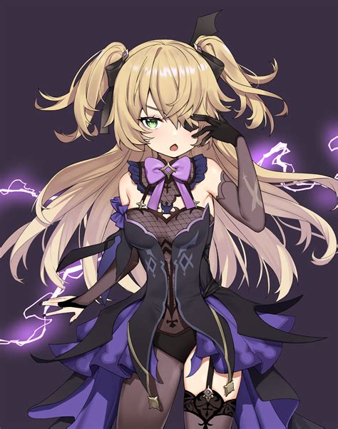 Fischl Genshin Impact Drawn By Mashilemo Danbooru