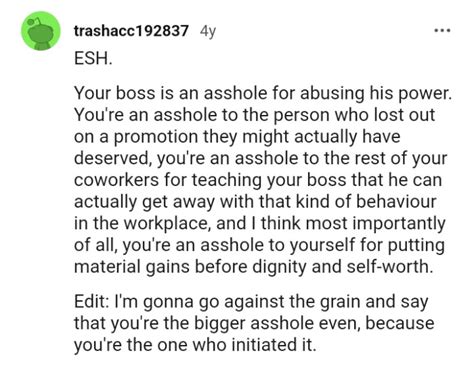 Lady Comes Online To Seek Validation For Sleeping With Her Boss For A Promotion Redditors React