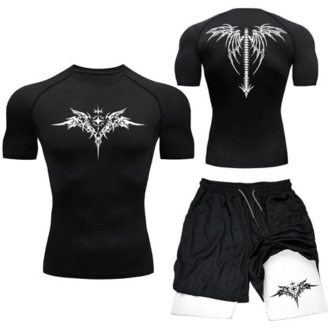 Nuevo Conjunto De Compresión De Boxeo Mma Ropa Deportiva Para Hombres Pantalones Cortos De