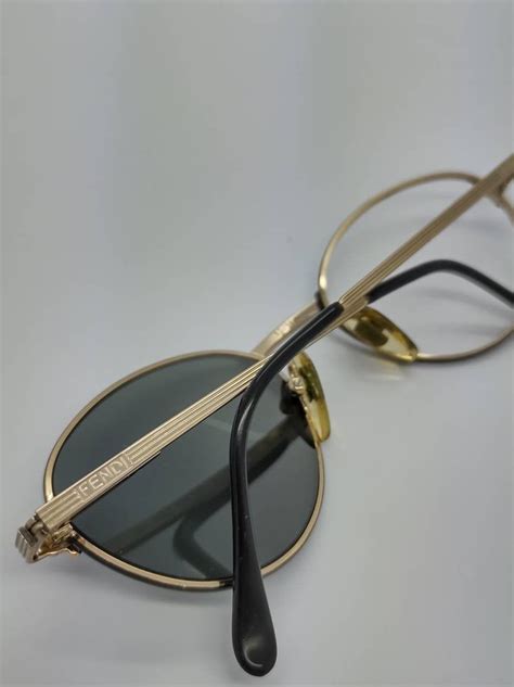 Vintage Fendi Gold Plated Eyeglass Frames Mod F26 Rx Lenses Artofit