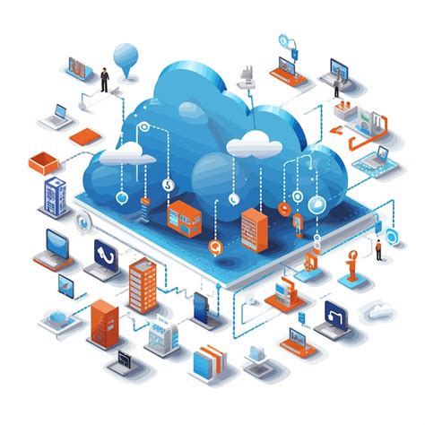 Premium Vector Cloudcomputingconceptvectorillustrated