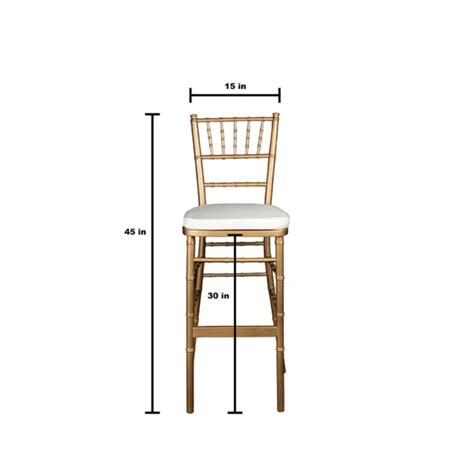 Chiavari Gold Bar Stool Rental In Los Angeles Partygo Rentals