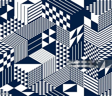 3d 큐브 원활한 패턴 벡터 배경 마름모와 삼각형 차원 블록 건축 및 건설 기하학적 디자인 0명에 대한 스톡 벡터 아트 및 기타 이미지 Istock