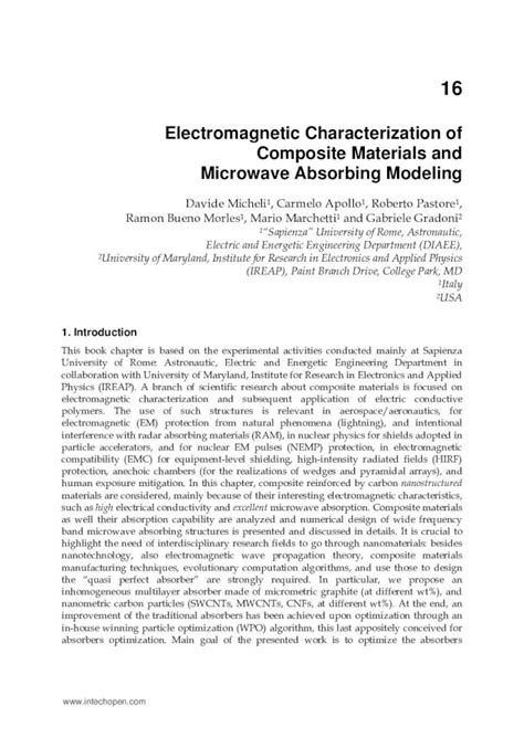 Pdf Electromagnetic Characterization Of Composite Materials · 16