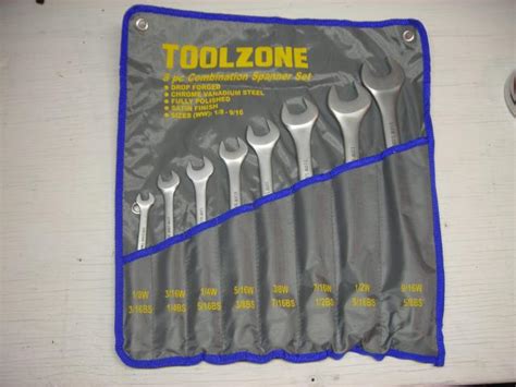 Whitworth Combination End Spanner Set By Toolzone New Rogers Motors