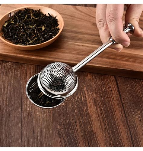 스텐 티 인퓨저 스틱 슬라이딩 주사기 형 차 거름망 스트레이너 필터 차망 찻잎 R056 티몬