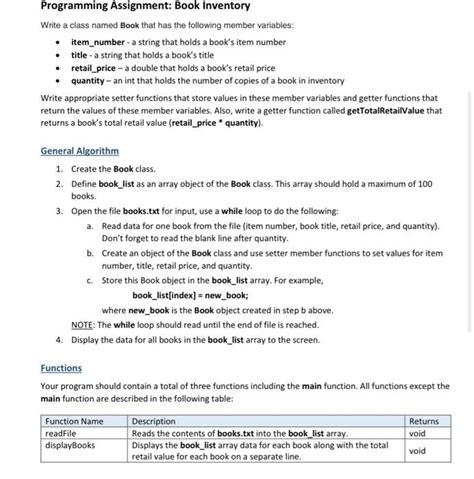 Solved Programming Assignment Book Inventory Write A Class