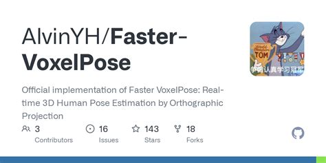 Github Alvinyh Faster Voxelpose Official Implementation Of Faster Voxelpose Real Time D