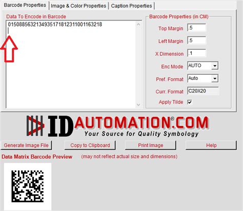 Extra Characters In Datamatrix Barcodes