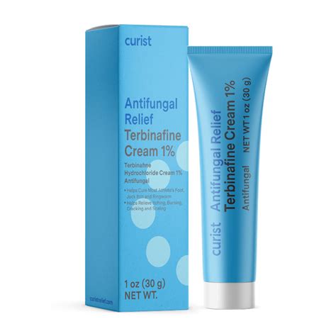 Antifungal Relief Terbinafine Cream 1 1 Oz 30 G Curist